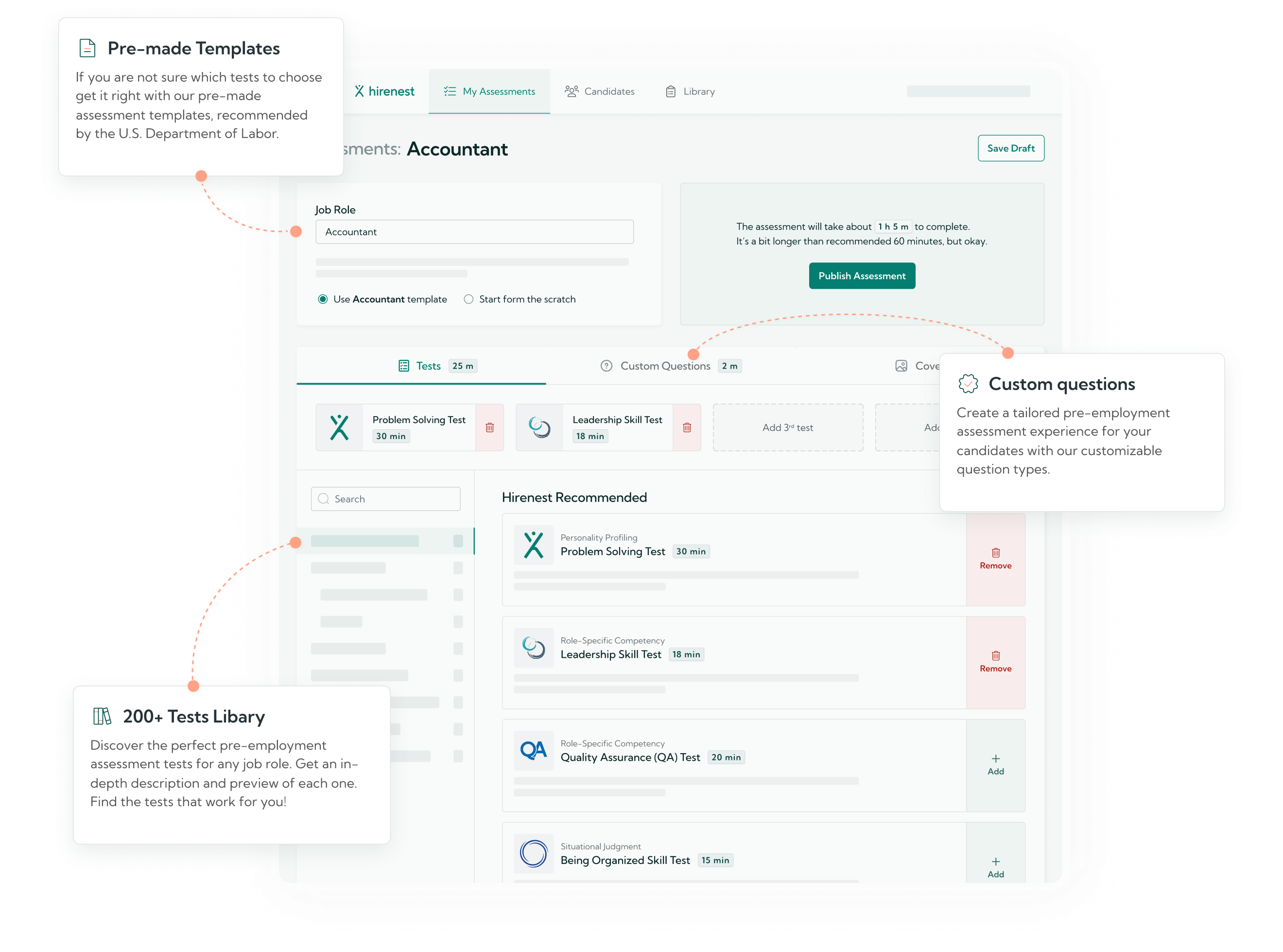 Pre-Employment Test example & Product Tour | Hirenest